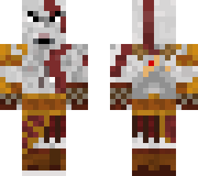 Kratos with the blades of chaos | Minecraft Skin