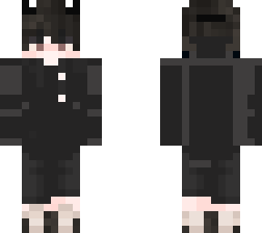 Skin ful hitam | Minecraft Skin