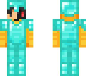 Ethobot in diamond armor | Minecraft Skin