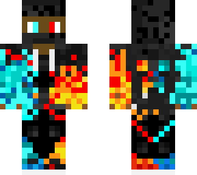 fire and water | Minecraft Skin