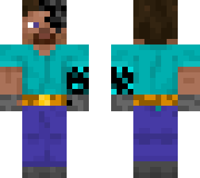 damaged steve | Minecraft Skin