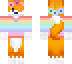 rainbow fox | Minecraft Skins