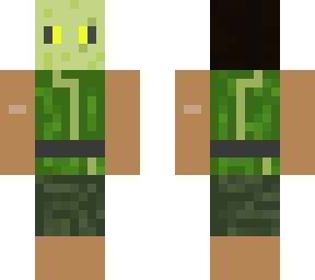 Masked earth bender | Minecraft Skin