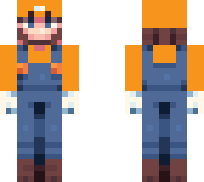 Orange luigi | Minecraft Skin