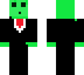 slime in a suit | Minecraft Skin