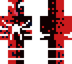 venom half carnage | Minecraft Skins