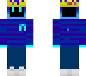 Crowned Blue Slime | Minecraft Skin