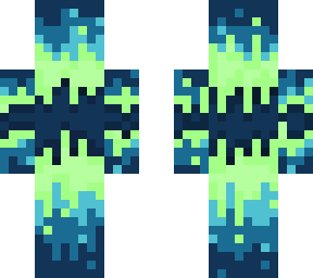 Blue Green Glow | Minecraft Skin