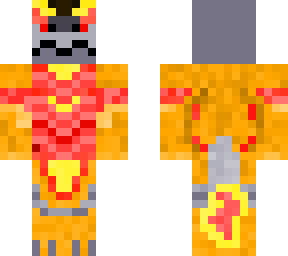 Redstone Flux Charged Electrum Miraidon | Minecraft Skin