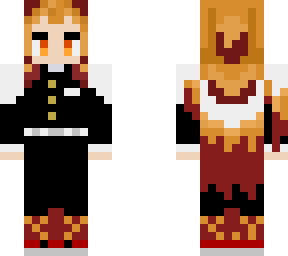 demon slayer rengoku | Minecraft Skins