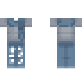 Blue Scarf Outfit Base | Minecraft Skin