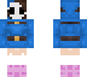 blue shy gal | Minecraft Skin