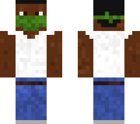 CJ from San Andreas | Minecraft Skin