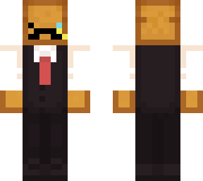 fancy bread boi with monacle | Minecraft Skin