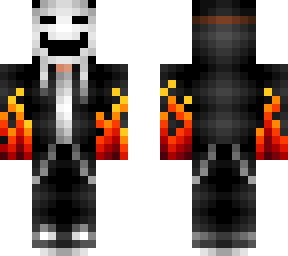 Hacker Skin - Fire Flames | Minecraft Skin