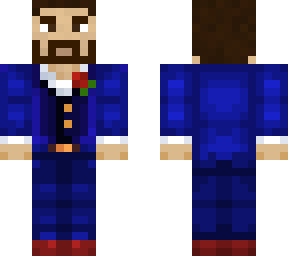 suit with a rose | Minecraft Skins