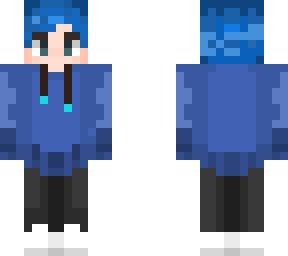Blue anime boy | Minecraft Skin