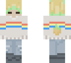 Georgie Skin green hair | Minecraft Skin