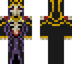 Minor Reskin of Ainz Ooal Gown | Minecraft Skin