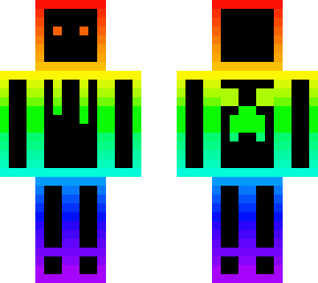 rainbow outline | Minecraft Skins