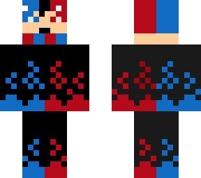 red and blue fire | Minecraft Skins