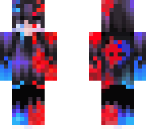 red and blue fire | Minecraft Skins