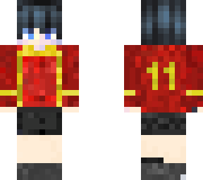 isagi bas munchen blue lock | Minecraft Skin