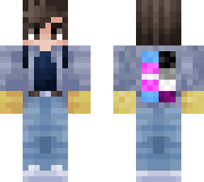 Steve Harrington Ace and Trans flag | Minecraft Skin