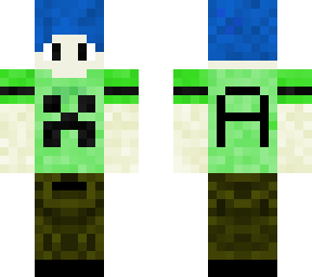 blue creeper | Minecraft Skins
