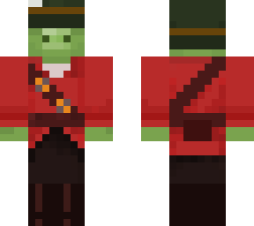 angry birds soldier | Minecraft Skin