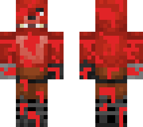 blood covered foxy | Minecraft Skin