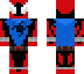 Cel Shaded Scarlet Spider Ben Reilly | Minecraft Skin