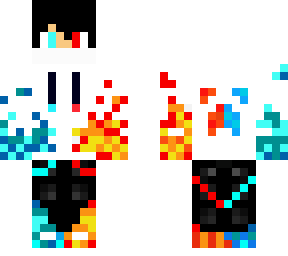 water and fire | Minecraft Skin