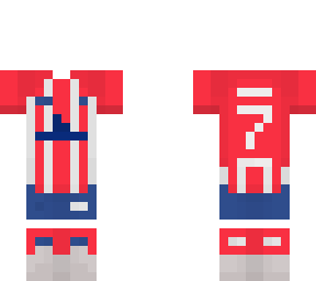Atletico de Madrid - Home Kit 23/24 | Minecraft Skin