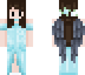 vestido de azul | Minecraft Skins