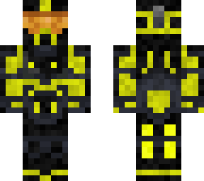 Mater Chief Black and Yellow | Minecraft Skin