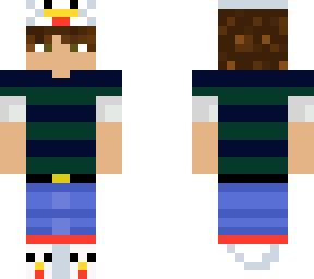 Boy with chicken hat | Minecraft Skin