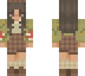 Edit of cottagecore with cardigan | Minecraft Skin