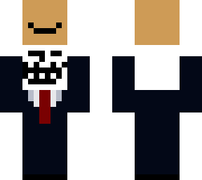 meme face holding box | Minecraft Skin