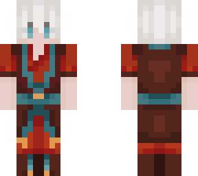 red cyan robe mage | Minecraft Skin