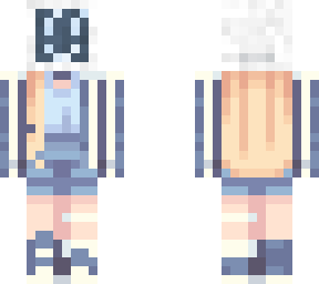 tv head girl | Minecraft Skin