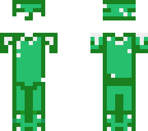 Minecraft Papercraft Emerald Armor
