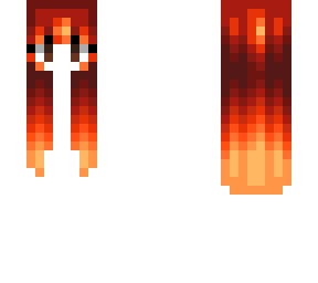 Female HB - Straight Lava Flow Fade | Minecraft Skin