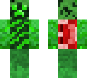 Jungle creeper (with Frog) | Minecraft Skin
