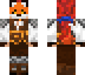 Sachio Fox Mask | Minecraft Skin