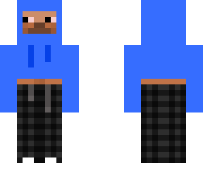 Spocony Niebieski Steve | Minecraft Skin