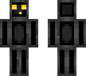 Black Slime with Yellow Eyes | Minecraft Skin