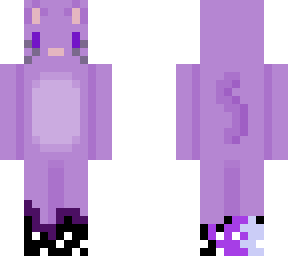 Purple Cat Skin Minecraft