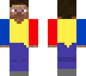 Steve Chad Flag | Minecraft Skin
