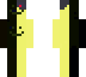 Cyborg black and yellow noob | Minecraft Skin